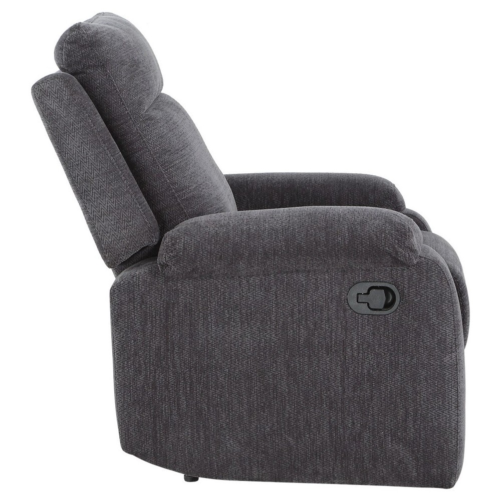 ACME Elijah Recliner, Slate Blue Chenille
