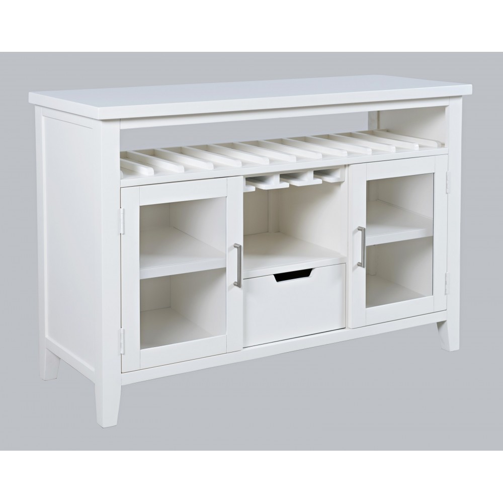 Urban Icon 48" Buffet Server with Wine Rack and Stemware Rack